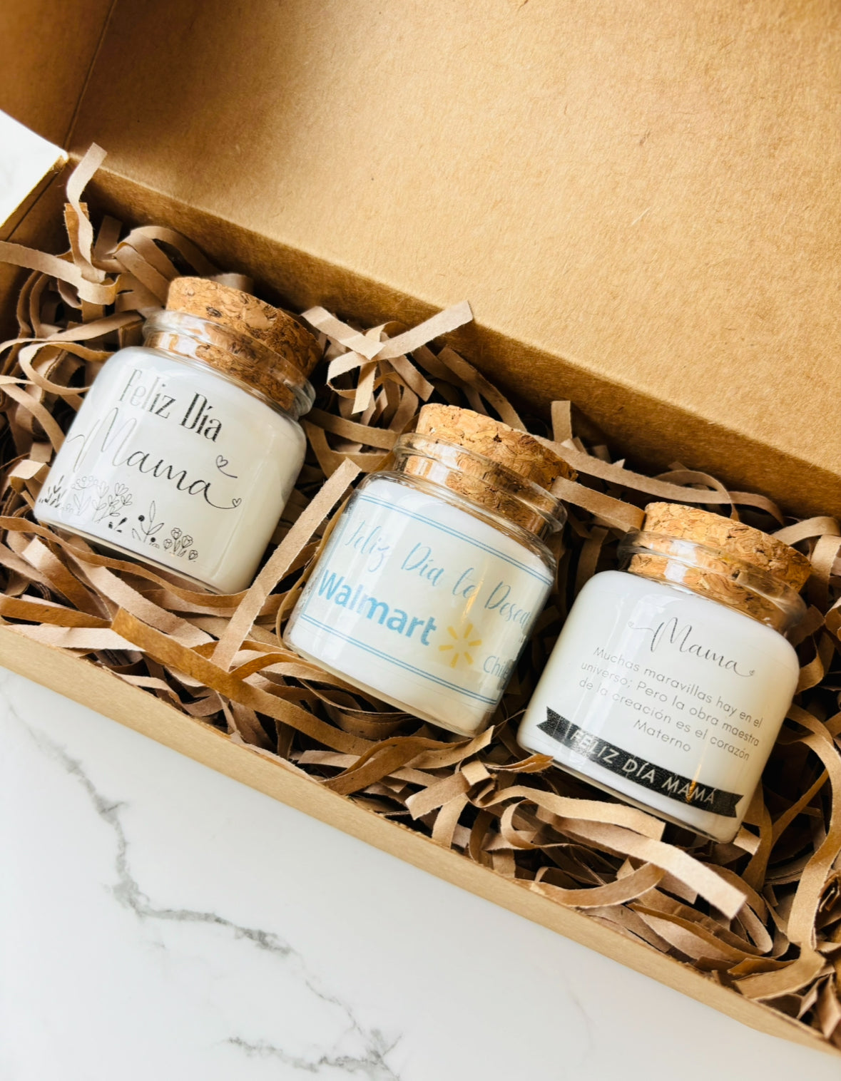 PACK 3 MINI VELAS SOYA 50 GRS FELIZ DIA MAMÁ – Velas López